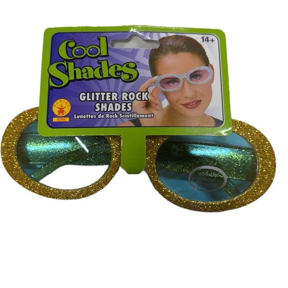 Rubie's | Accessories | Rubies Gold Cool Shades Glitter Rock Shades ...
